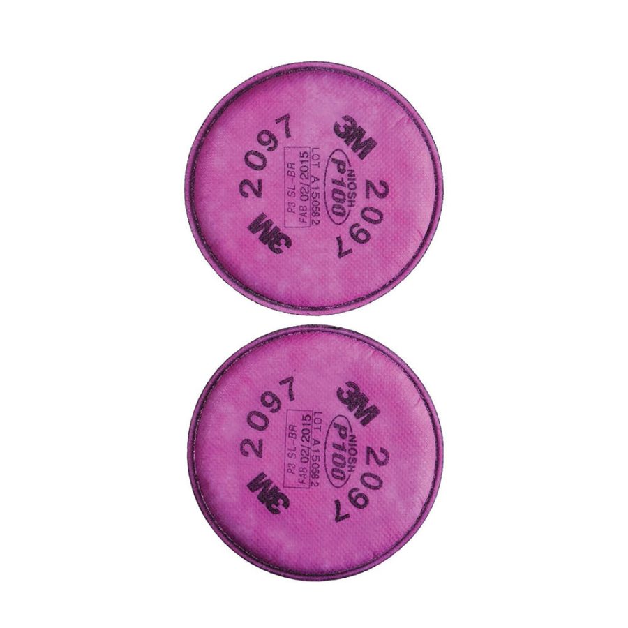 (2 PCS) 3M 2097 P100 Particulate Filter , With Nuisance Level Organic ...