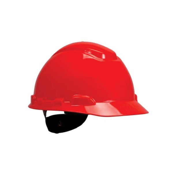 (1SET) 3M SAFETY HELMET H-700R SERIES RACHET SAFETY HELMET WHITE / RED ...
