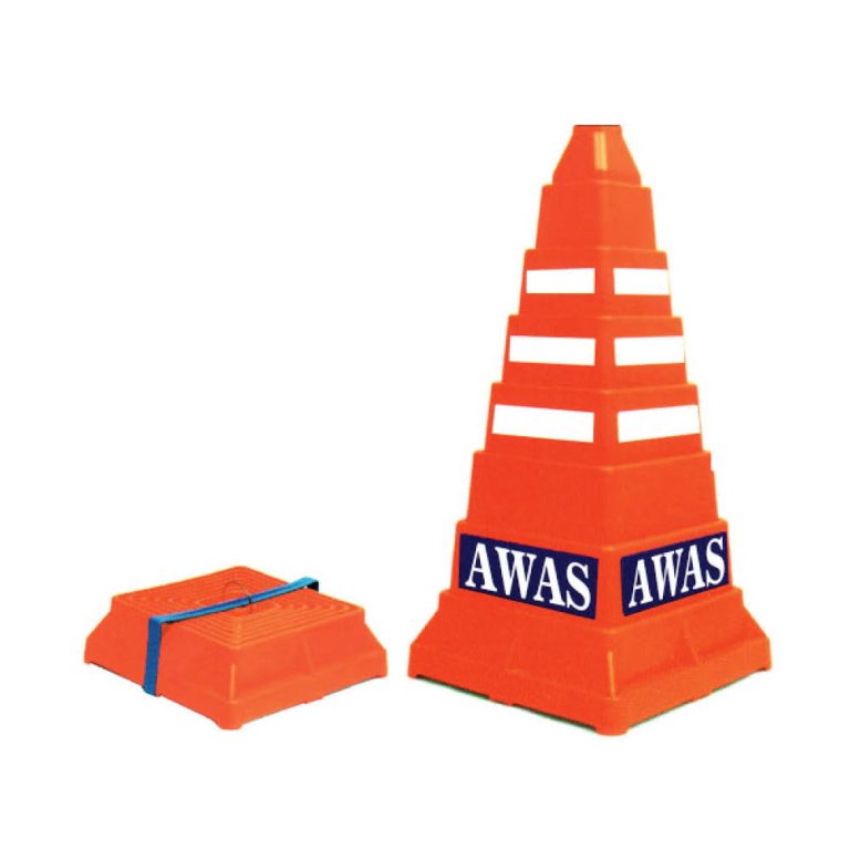 RSC24 AWAS Traffic Safety Collapsible Active Square Cone - 3M & UVEX ...