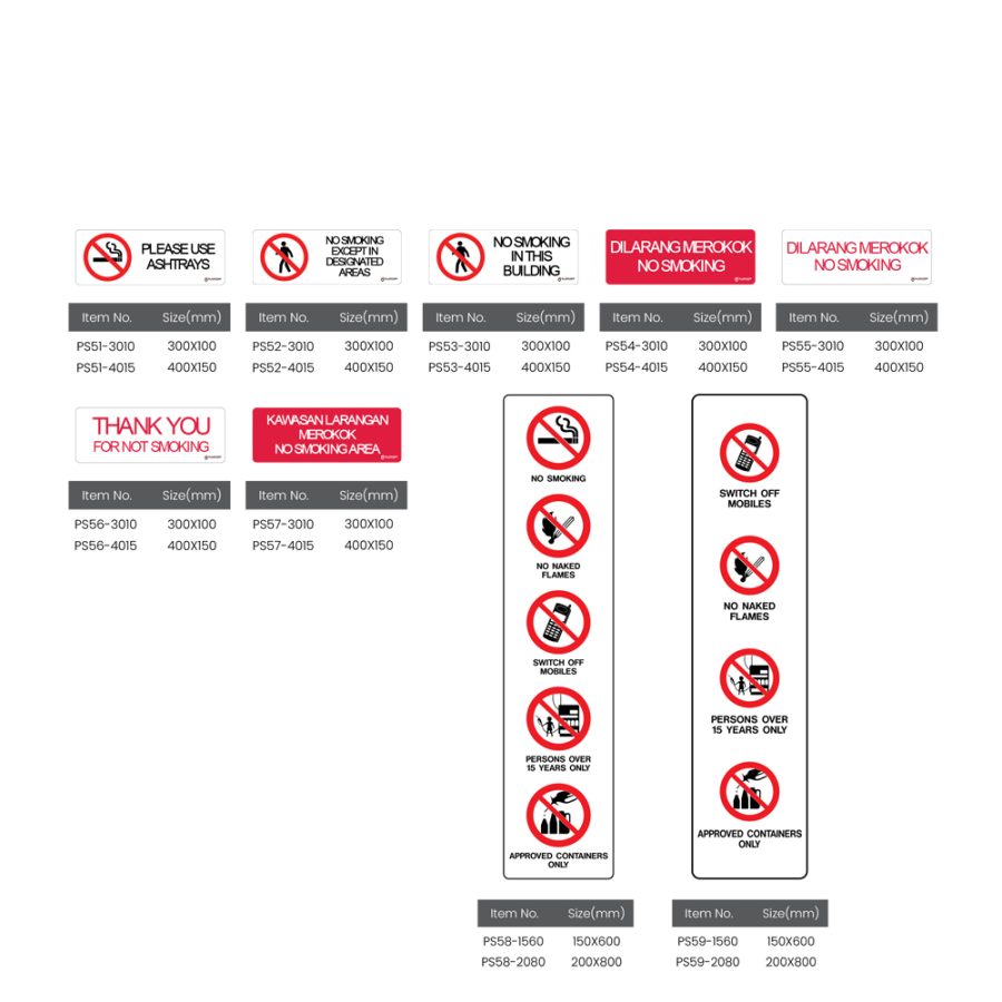 GUARDZER Prohibition Signs - 3M & UVEX PPE Distributor Selangor and ...