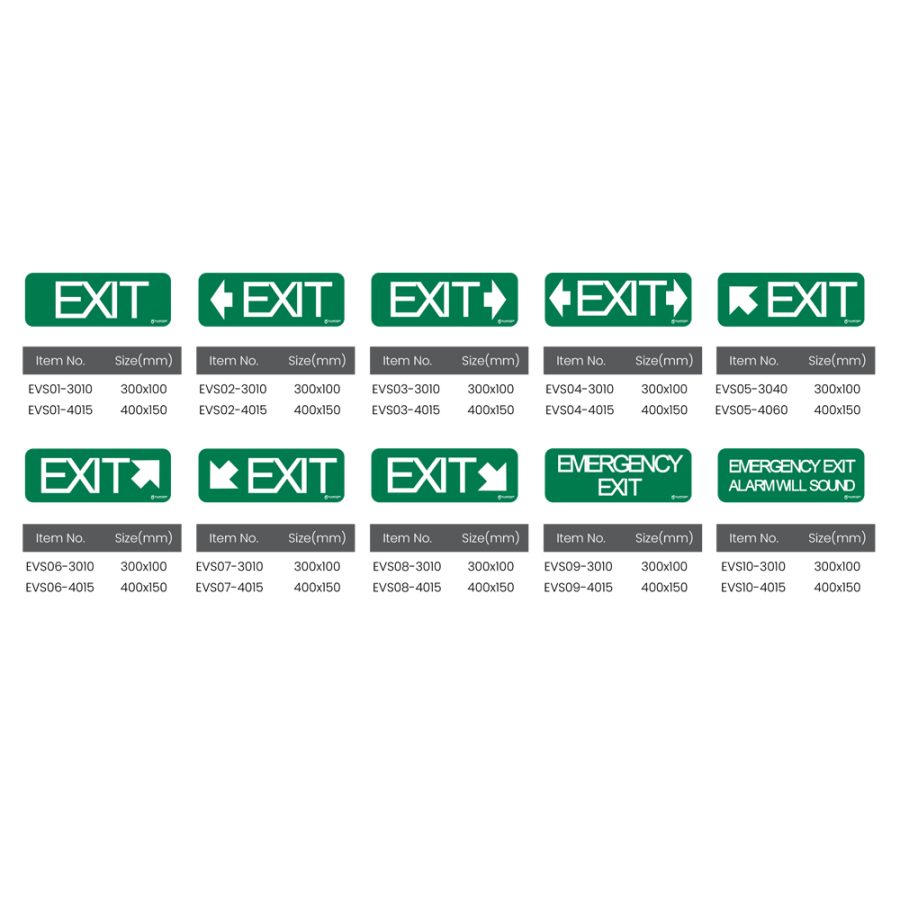 GUARDZER Exit & Evacuation Signs - 3M & UVEX PPE Distributor Selangor ...