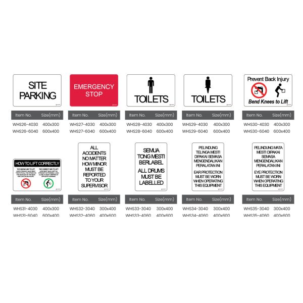 GUARDZER Warehouse Safety Signs - 3M & UVEX PPE Distributor Selangor ...