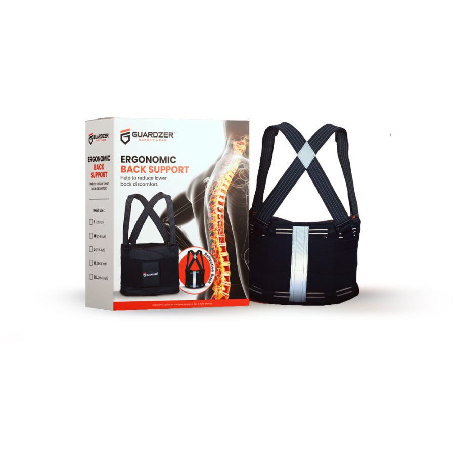 Guardzer Ergonomic Back Support Belt with Reflective - 3M & UVEX PPE ...