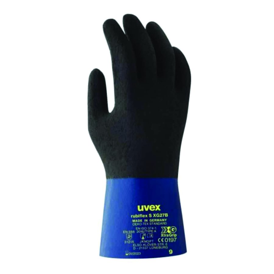 Uvex Rubiflex S XG27B 60560 Chemical Protection Glove - 3M & UVEX PPE ...
